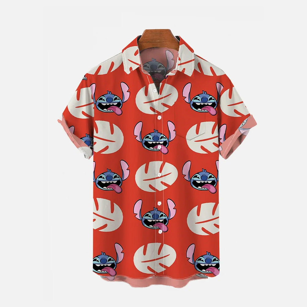 Hawaiian Cartoon Monster 626 Linen Short Sleeve Shirt – CHICHIM